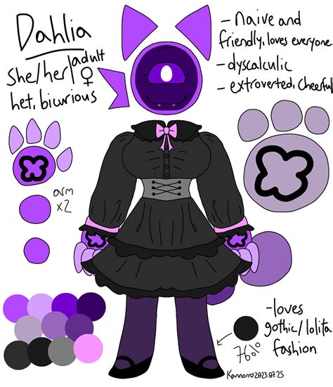 Dahlia Reference Sheet Jsab Oc By Daiyuoxide On Deviantart