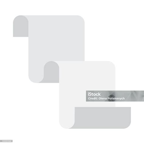 종이 긴 스크롤 스티커 시트 광고 배너 벡터 그림입니다 스톡 이미지입니다 긴에 대한 스톡 벡터 아트 및 기타 이미지 긴