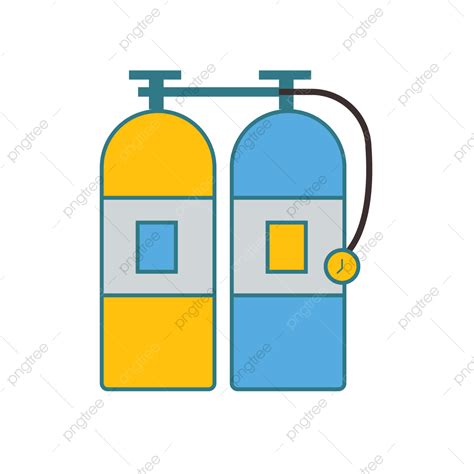 Oxygen Cylinder Clipart Vector Double Oxygen Cylinder Icon Png Oxygen