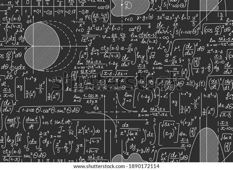 Scientific Vector Seamless Pattern Math Plots Stock Vector Royalty Free 1890172114 Shutterstock