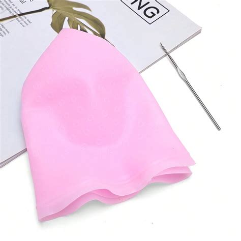 Hair Coloring Highlighting Cap Reusable Silicone Highlight Cap Pull