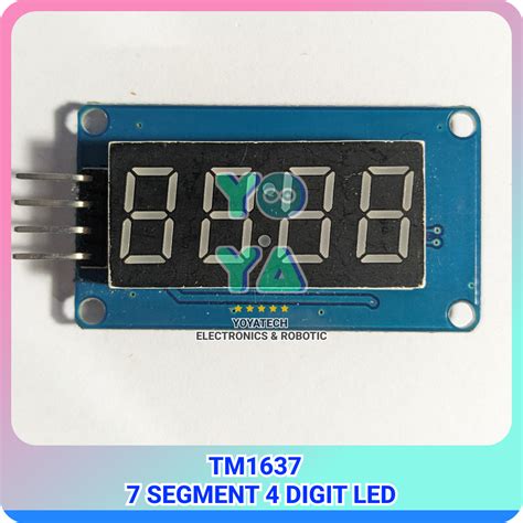 Jual Tm1637 4 Digit 7 Segment Red Seven Segment 4 Digit Shopee Indonesia