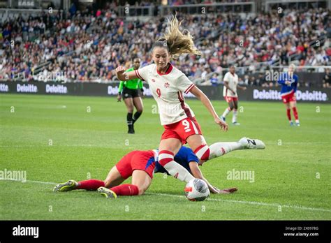 Columbus Ohio USA 9th April 2024 Canada Forward Jordyn Huitema 9