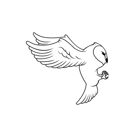 Flying Owl Illustration Vector Design 20774688 Vector Art At Vecteezy