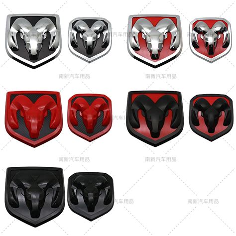 适用于道奇公羊车标 RAM1500 RAM2500 3500大皮卡车贴 羊头前后标 阿里巴巴