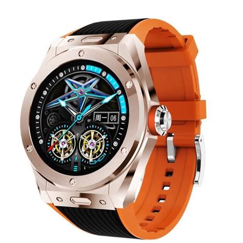 RUMOCOVO Montre connectée de luxe pour hommes étanche avec Bluetooth appel lecture de