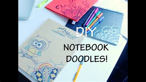 DIY Notebook Doodle Designs Back To Babe BUDGET ART YouTube