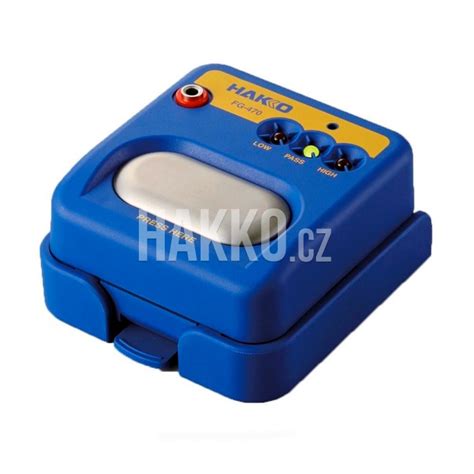 Tester Esd Náramků Hakko Fg 470 Pájecí Stanice Hakko