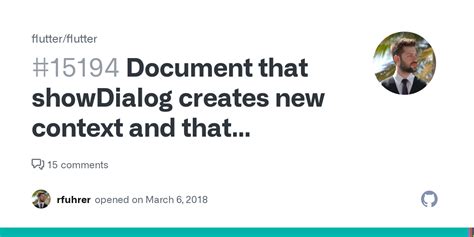 Document That Showdialog Creates New Context And That Setstate On The