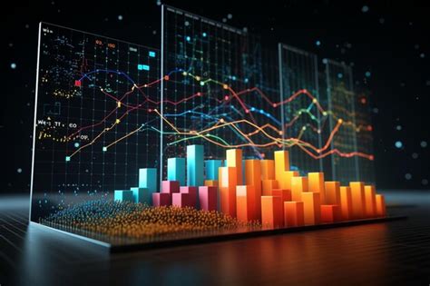 Premium Photo Abstract Visualization Of A Market Impact With