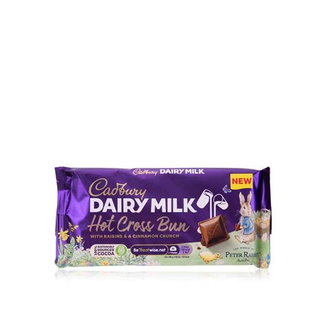 Cadbury Dairy Milk Hot Cross Bun Easter Chocolate Bar 110g Waitrose
