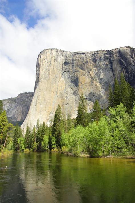 El Capitan Reflected In The Merced River Yosemite National Park