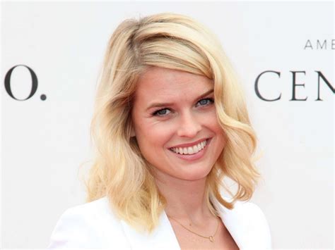 Alice Eve Blonde Waves Graceful Smile Portrait Wallpaper Background