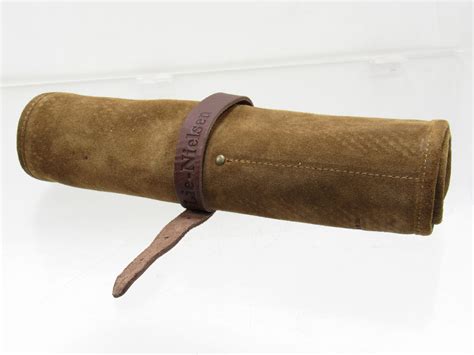 Mint Lie Nielsen 7 Tool Leather Chisel Roll Michael Rouillard Antique