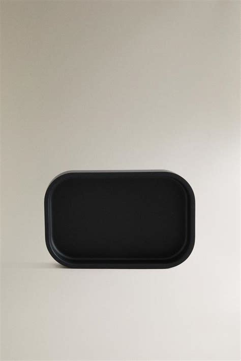 Black Resin Bathroom Soap Dish Black Zara United States
