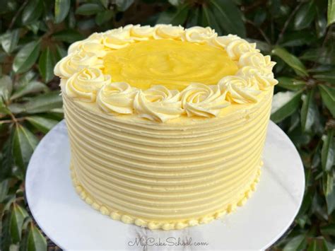 Lemon Velvet Cake My Cake School