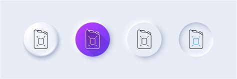 오일 라인 아이콘의 캐니스터입니다 가솔린 또는 디젤 연료 표시 선 아이콘 벡터 0명에 대한 스톡 벡터 아트 및 기타 이미지