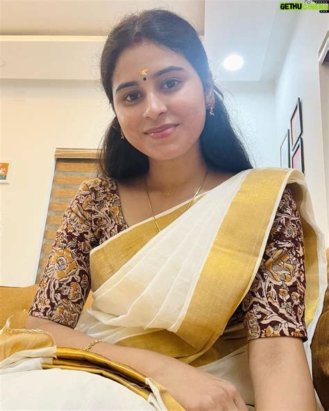 Rithika Tamil Selvi Instagram Guruvayur Ekadasi Day 😇🙏🏻 Rithika