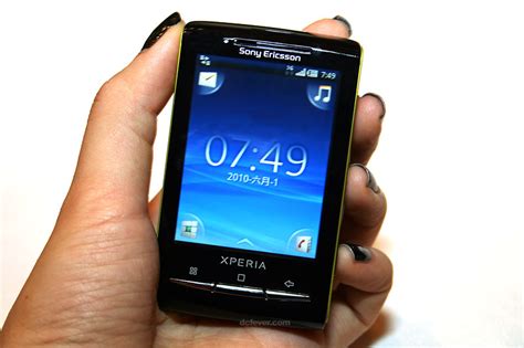 Android Sony Ericsson X Mini Dcfever