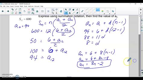 Arithmetic Series Part 2 Youtube