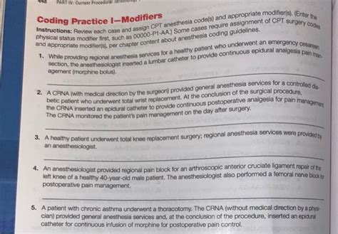 Solved Instructions Review Each Case And Assign Cpt
