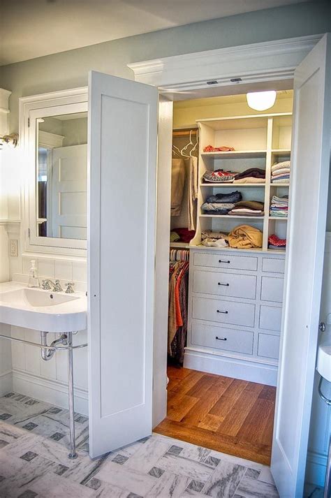 Small Master Bathroom Design Ideas Isnt This The Best Master Closet Off A Bathroom Ever