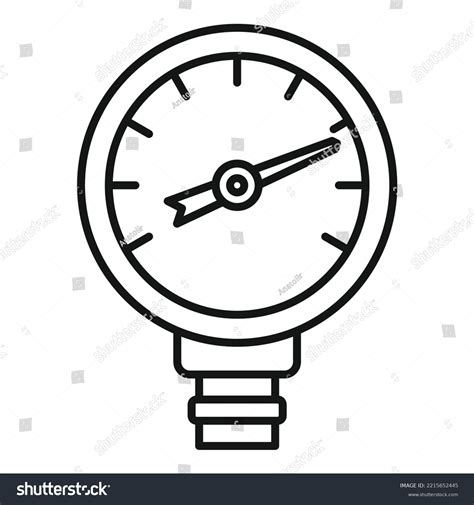 Control Manometer Icon Outline Vector Gas Stock Vector Royalty Free Shutterstock