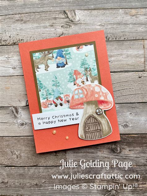 Julie Golding Page Kindest Gnomes Toadstool Card