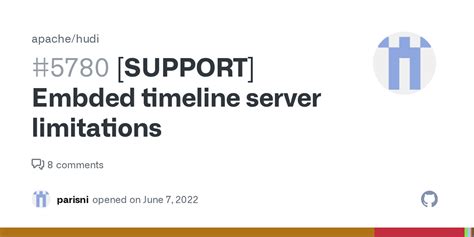 Support Embded Timeline Server Limitations · Issue 5780 · Apache