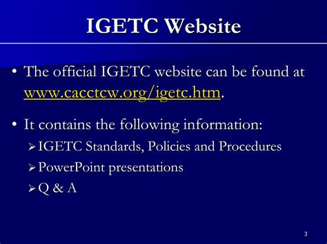 Ppt Igetc The New Standards And Beyond Powerpoint Presentation Free