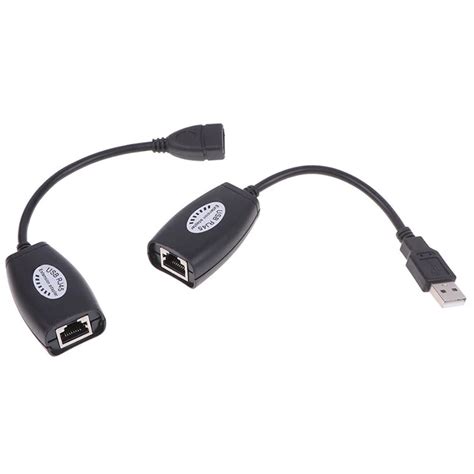 Usb Utp Extender Adapter Over Single Rj45 Ethernet Cat5e 6 Cable Up To