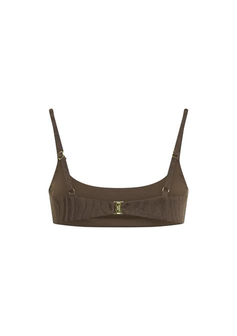 Alice Scoop Neck Top Cacao Charlee Swim