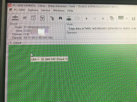 硬盘数据恢复之希捷st1000dm003盘片划伤二次开盘恢复成功 客户案例国信数据恢复杭州drs数据修复中心