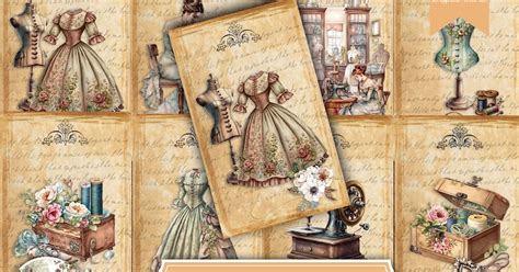 Goosey Cottage Crafts The Seamstress Vintage Junk Journal Scrapbook