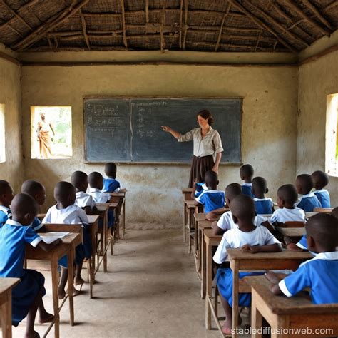 Classroom In A Developing Country Stable Diffusion Online