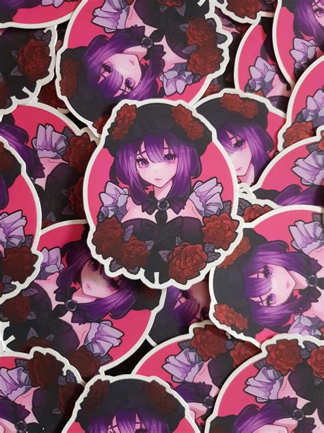 Shizuku Kuroe Marin Kitagawa Dress Up Darling Mirrored Sticker Etsy