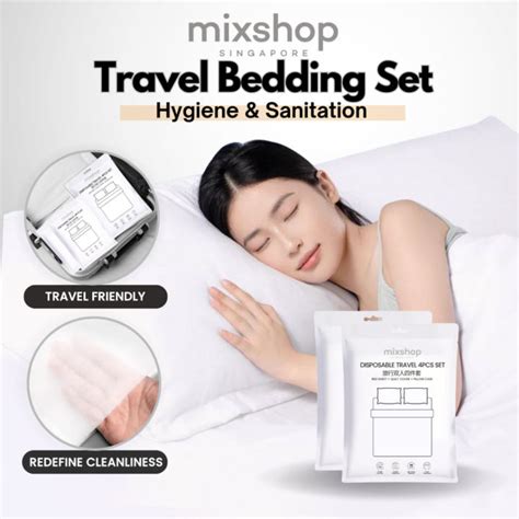 Mixshop Disposable Travel Bedsheet Setquilt Hotel Sheetspillow Case