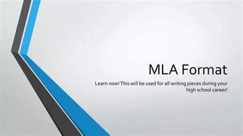 Ppt Mla Format Powerpoint Presentation Free Download Id 6626246