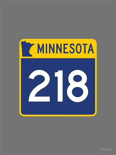 Minnesota State Route 218 Area Code 218 Drawstring Bag For Sale By