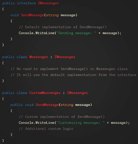 Mateus Da Rosa Zanatta On Linkedin Csharp Programming Interfaces Defaultimplementation