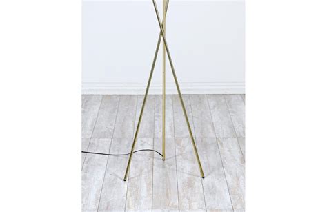 Mid Century Modern Tripod Brass Floor Lamp For Sale At 1stdibs