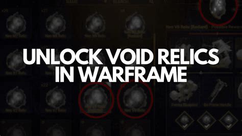 How To Unlock Void Relics In Warframe