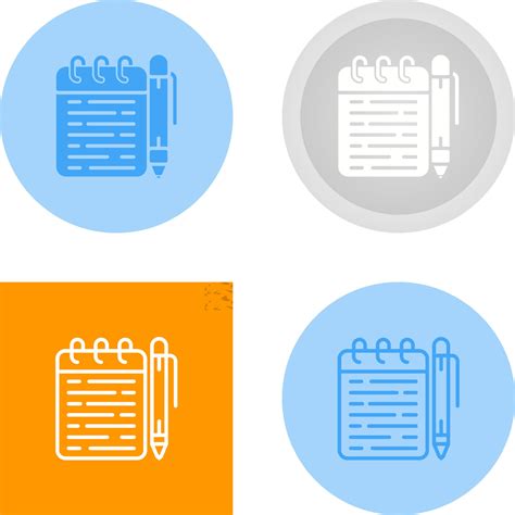 Memo Pad Vector Icon 40779621 Vector Art At Vecteezy