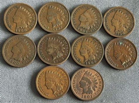 10 Indian Head Cents Various Years Metzger Property Services Llc