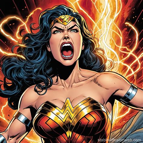 Wonder Woman In Spiderman Attire Stable Diffusion Online