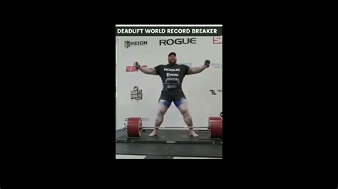 Thor King Of The Deadlift 501kg Hafthor Bjornsson Breaks The World