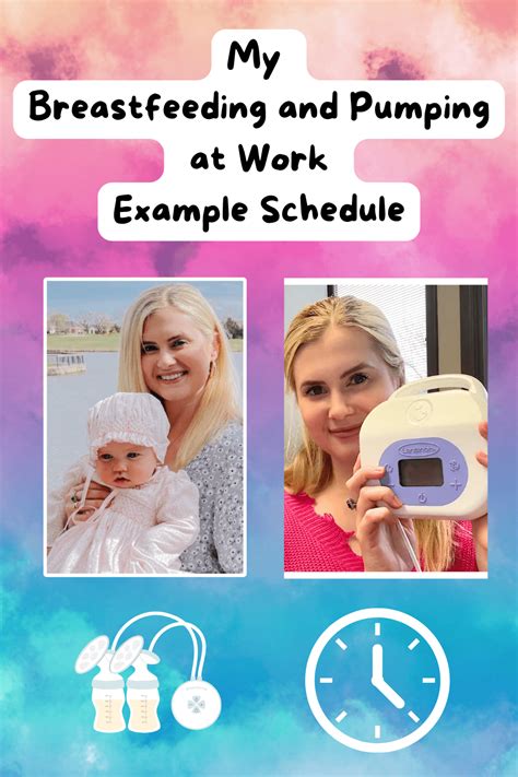 My Breastfeeding And Pumping At Work Example Schedule