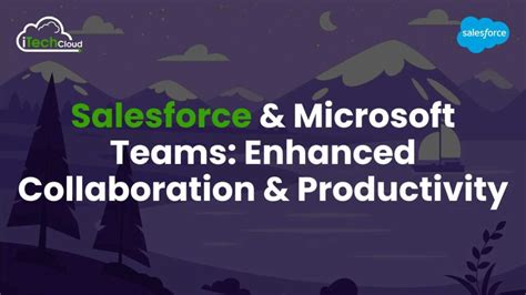 Salesforce And Microsoft Teams Collaboration And Productivity