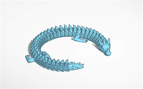 3d Design Articulated Ice Dragon Fixed Tinkercad