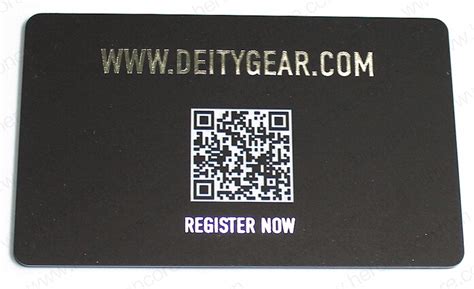 Variable Qr Code Card